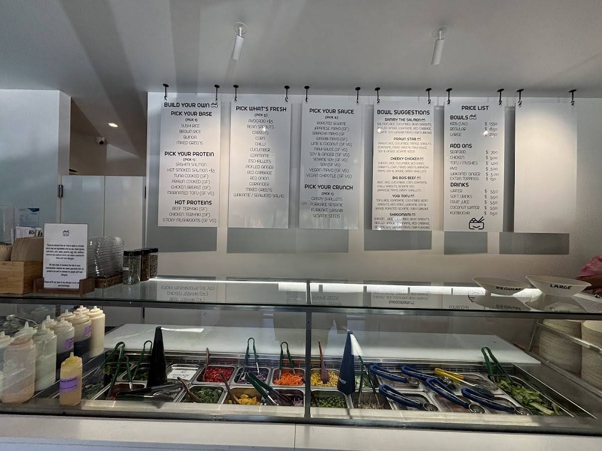 Menu at Poke Pokay pub & bar, Agnes Water