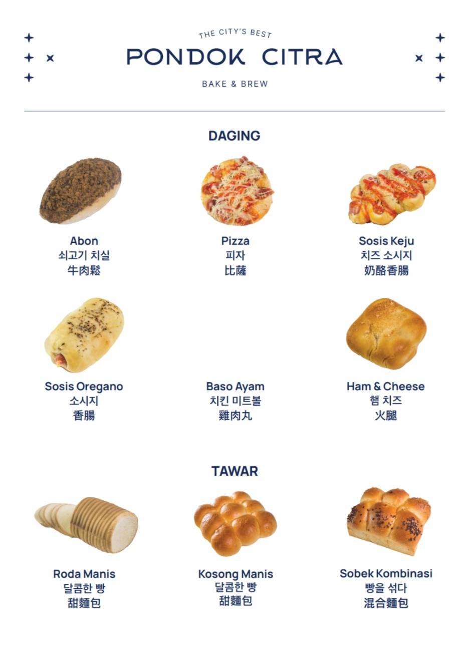 Carta de Pondok Citra Bakery, Cikupa