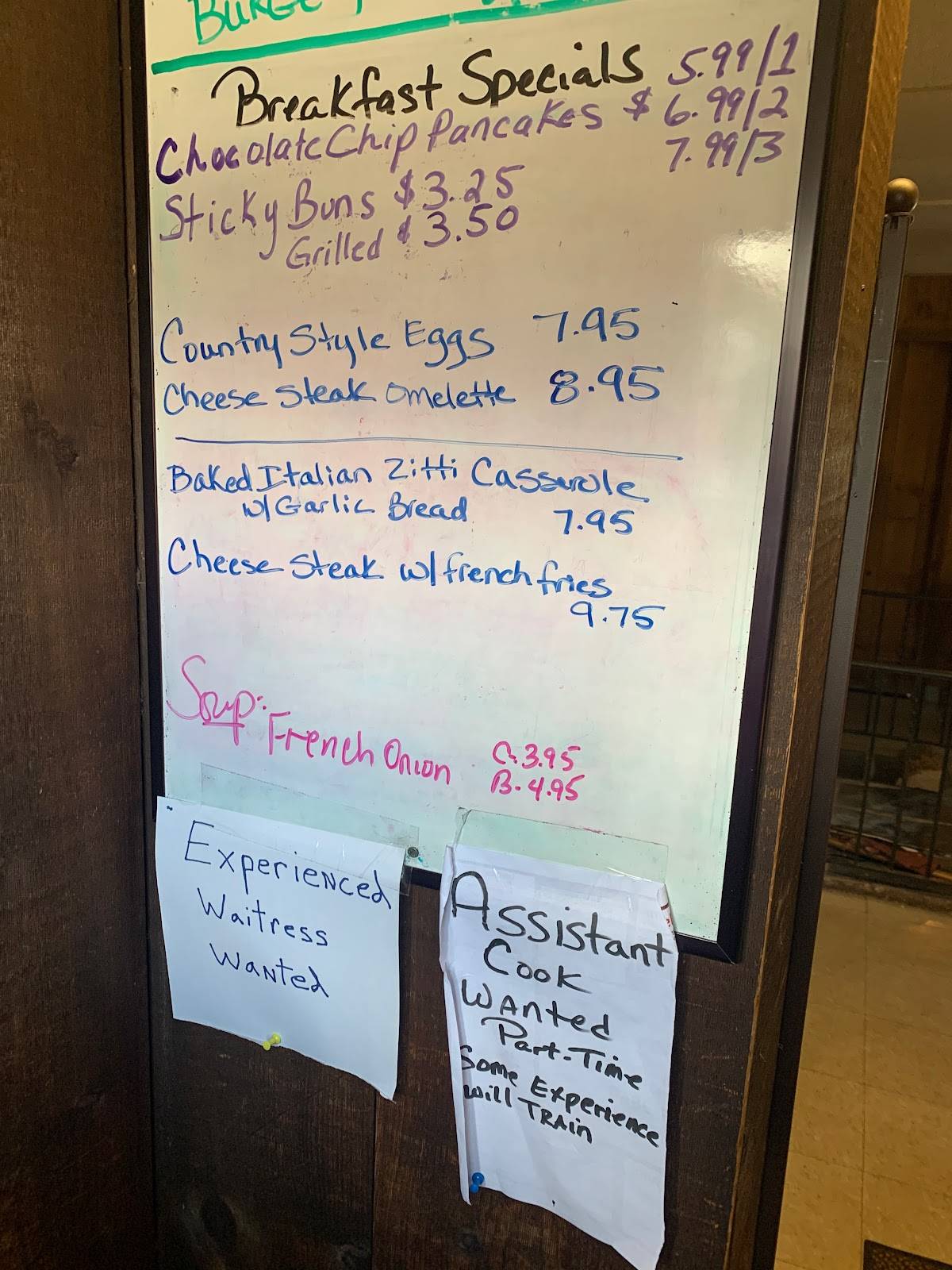 Menu at Powderbourne Sportsman's Club, East Greenville