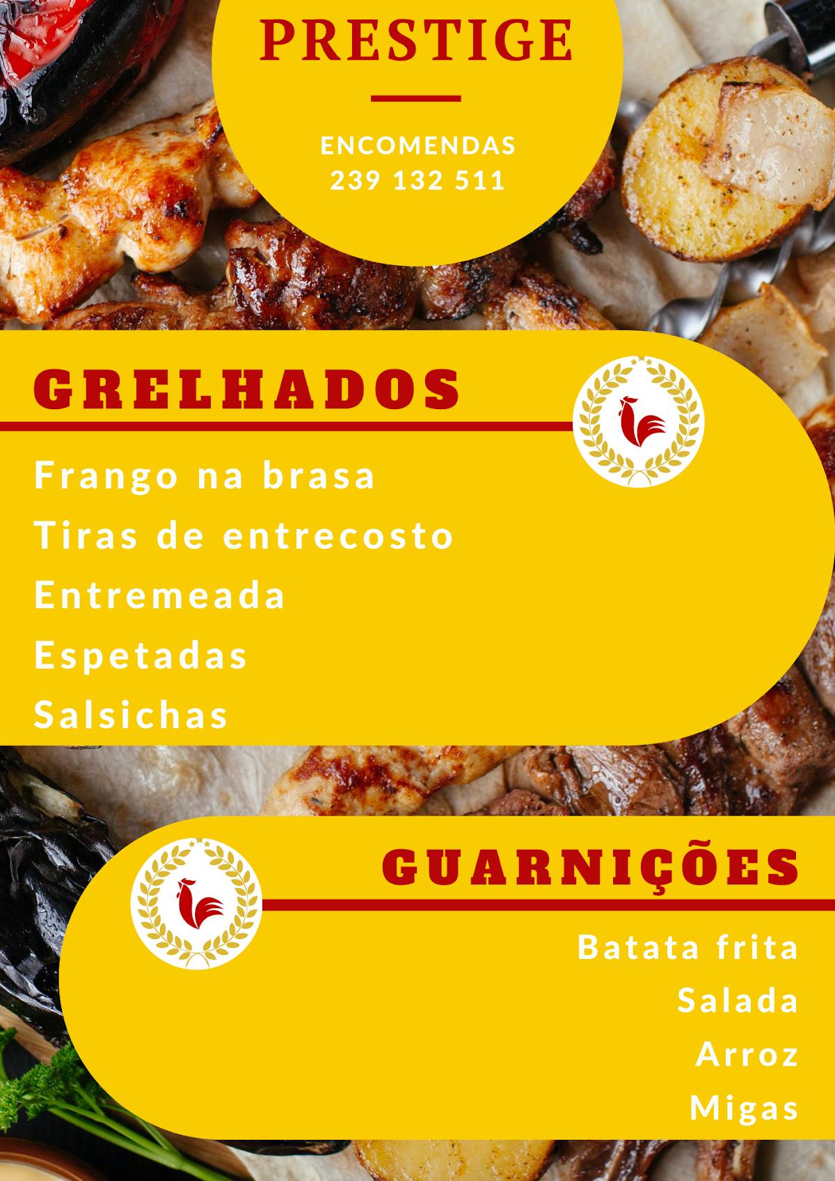 Menu em Prestige Churrasqueira restaurante, Coimbra