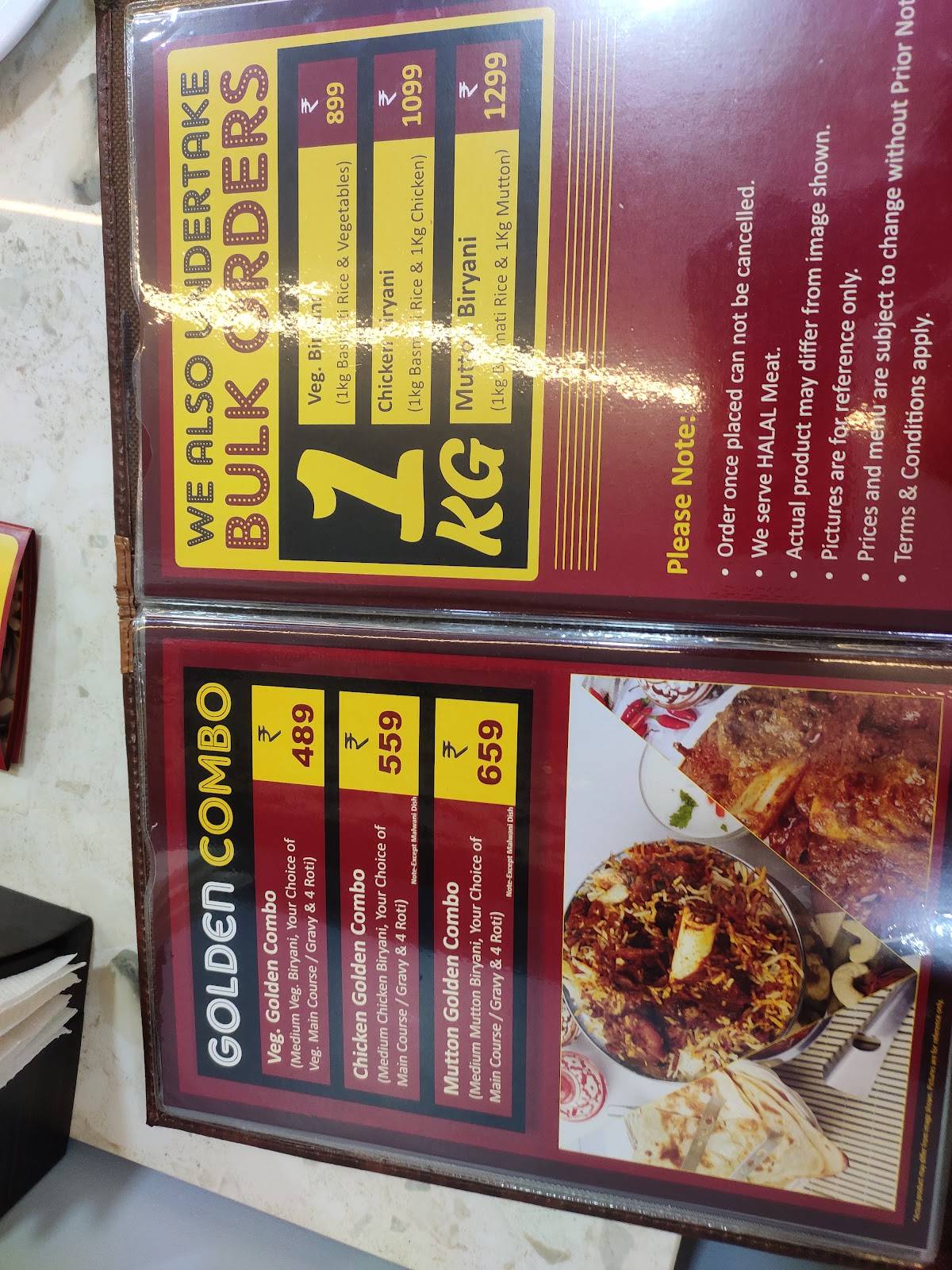 Menu at Pride Kitchen Hyderabadi Biryani, Barshi
