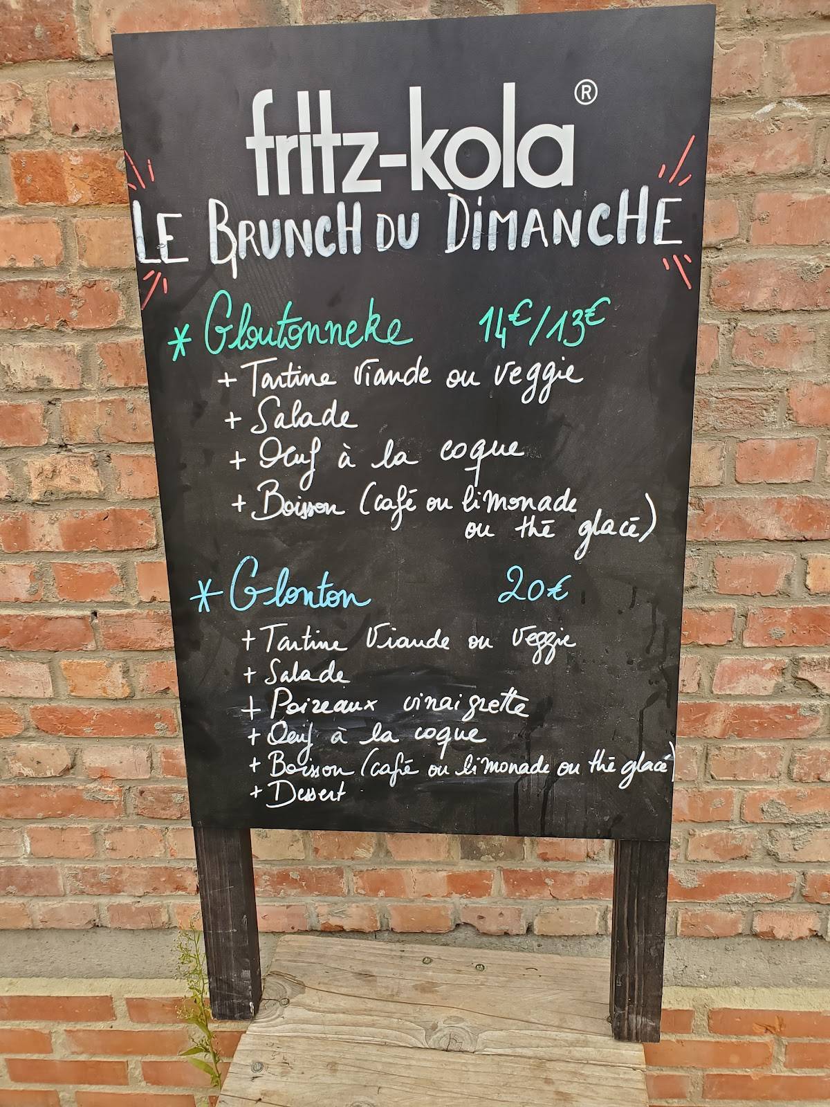 Menu at Antidote, Anderlecht