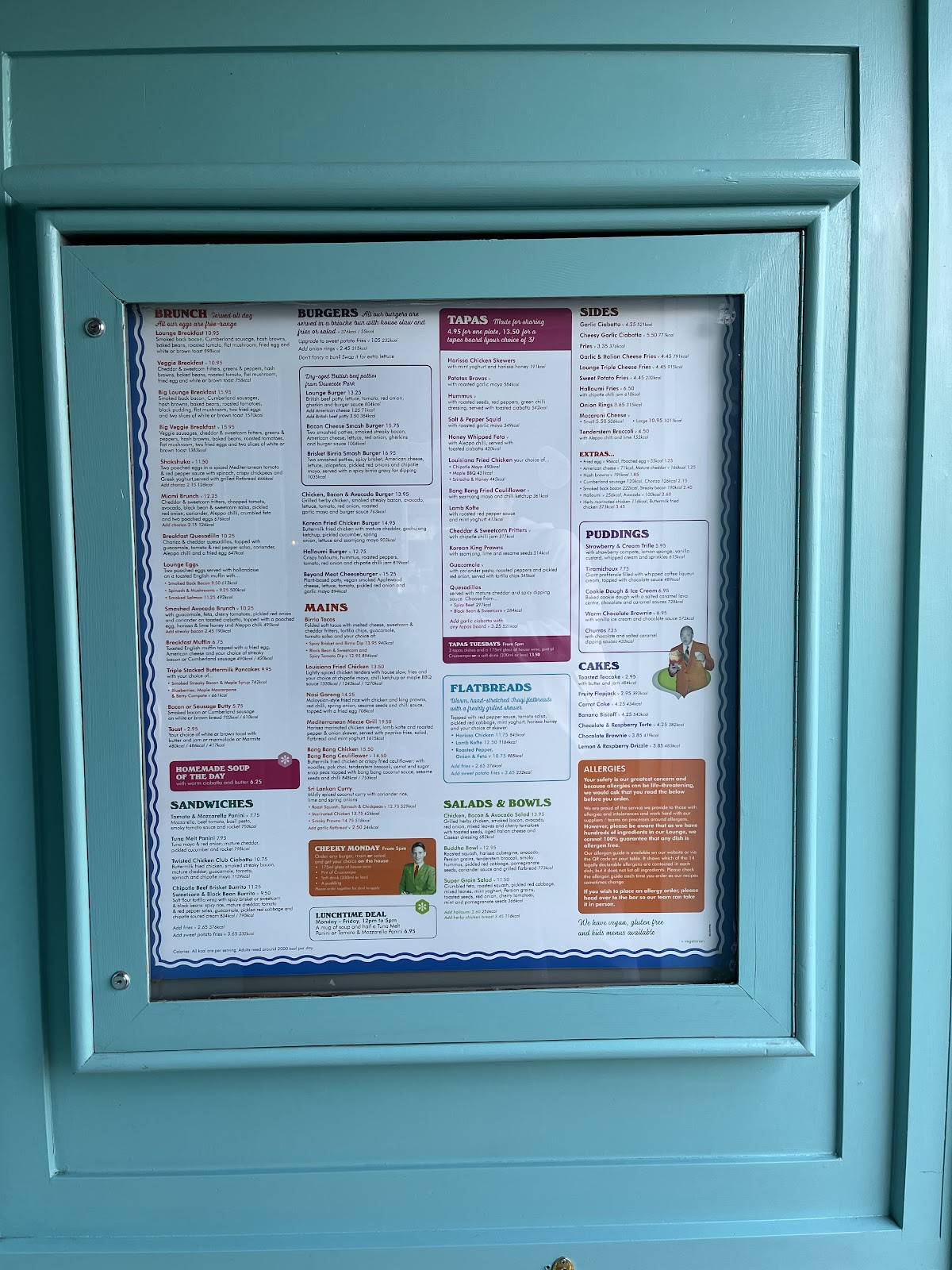 Menu at Como Lounge pub & bar, Witney