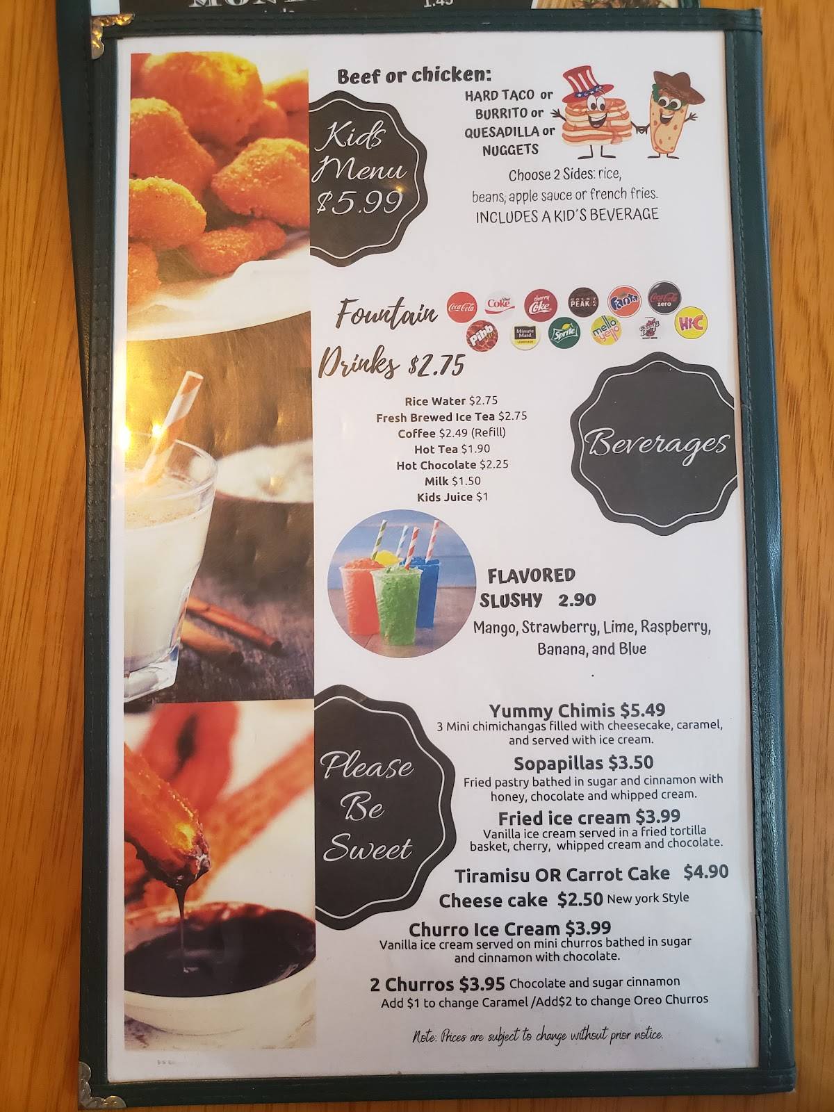 Menu at D'Lua restaurant, Bettendorf