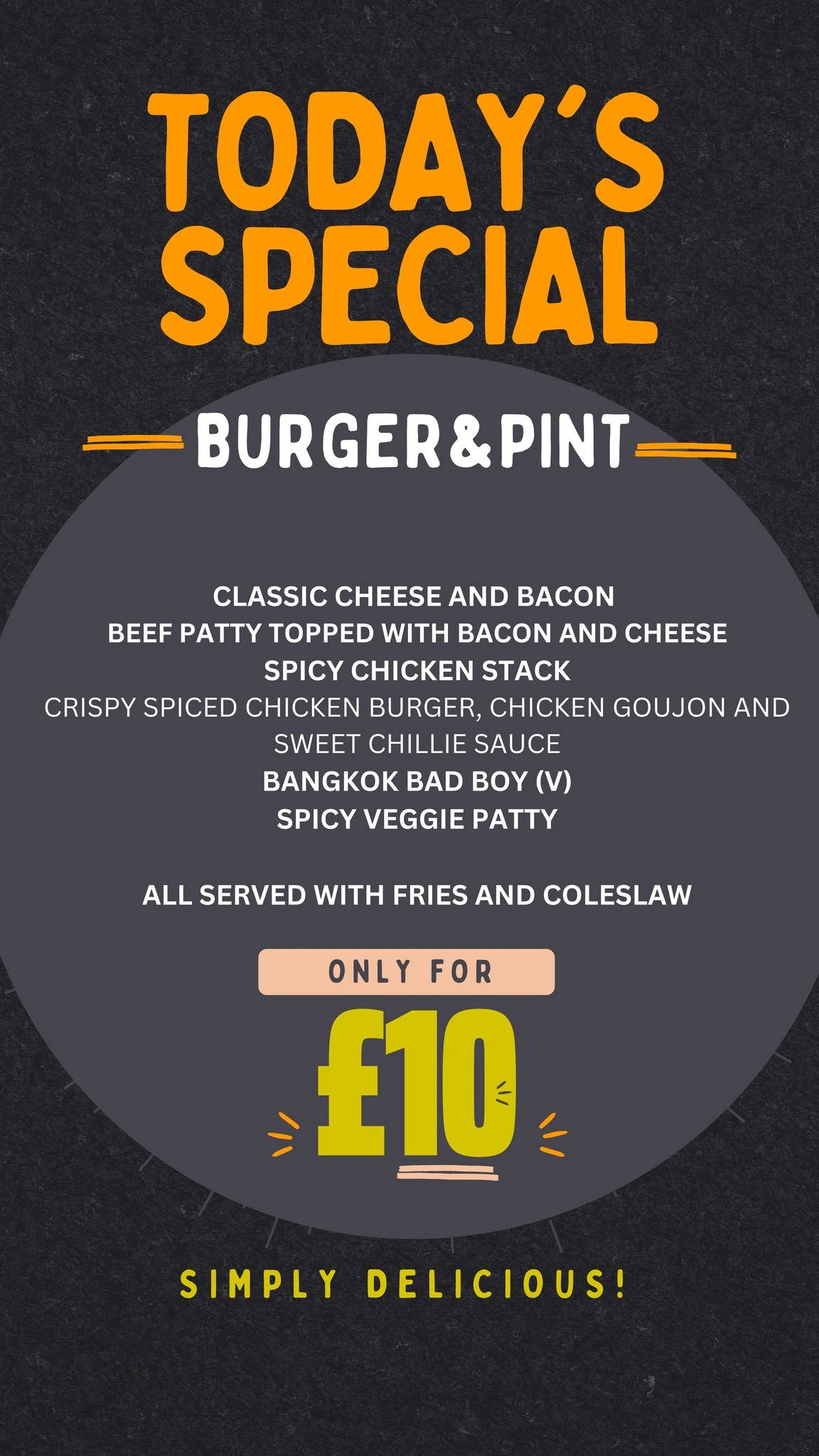 Menu at Dunkirk Hall pub & bar, Leyland