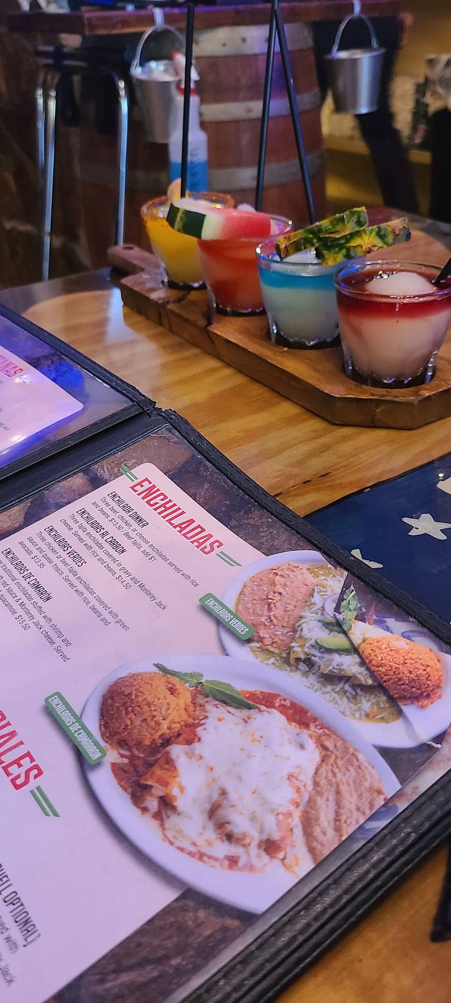 Menu at El Refu pub & bar, Humble