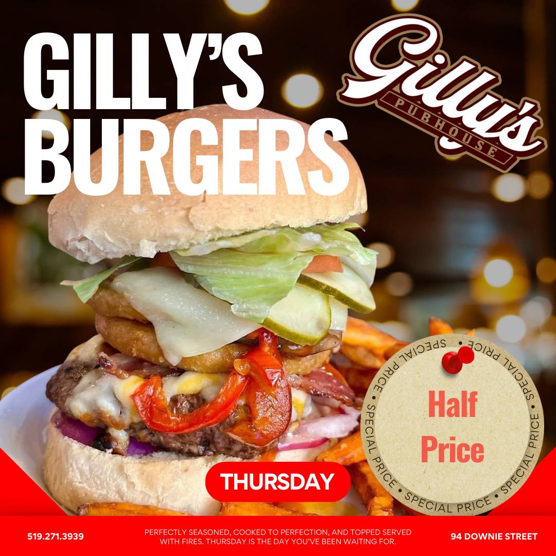 Menu at Gilly's Pubhouse Stratford, Stratford