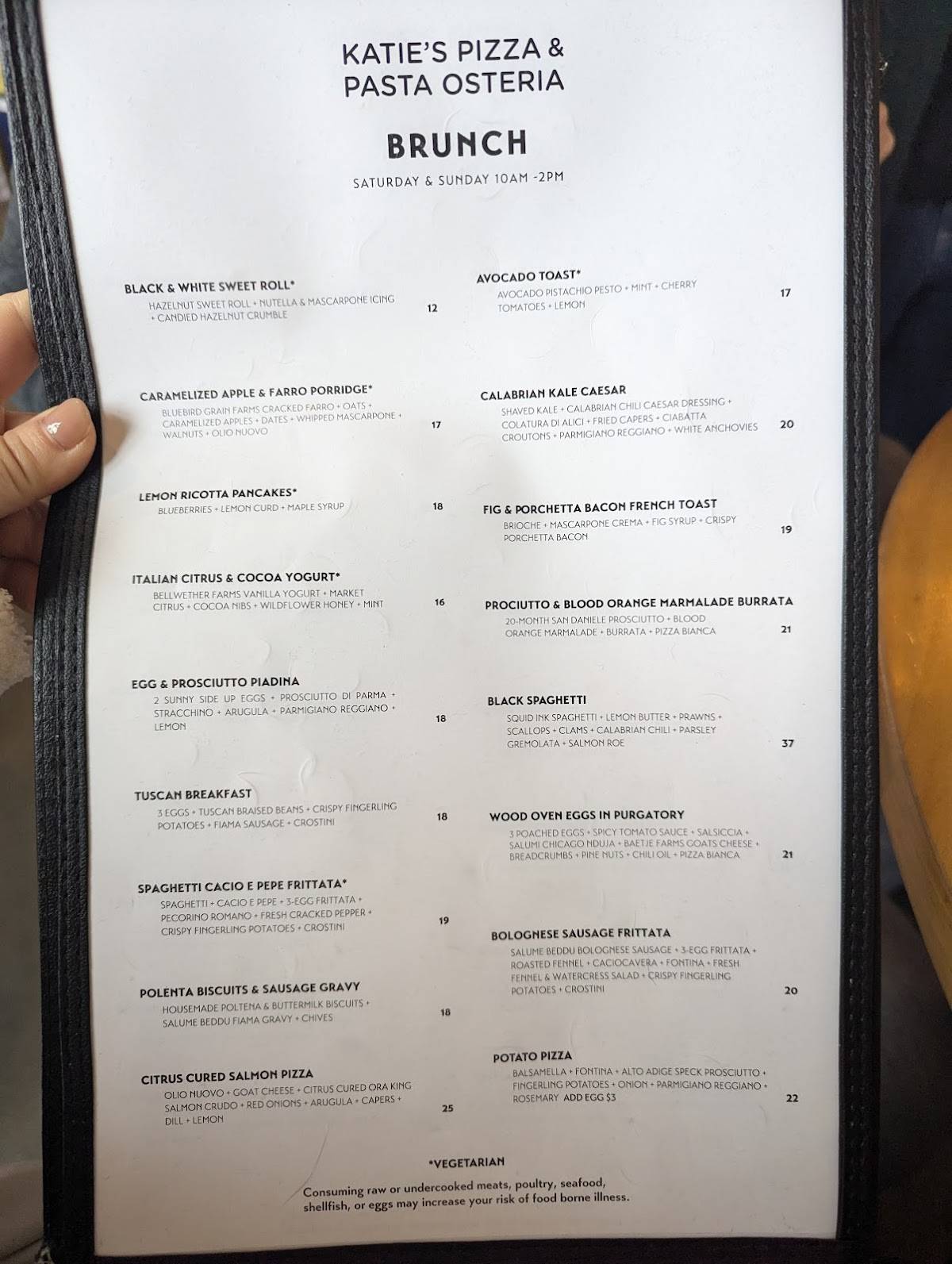 Menu at Katie's Pizza & Pasta – Rock Hill pub & bar, St. Louis