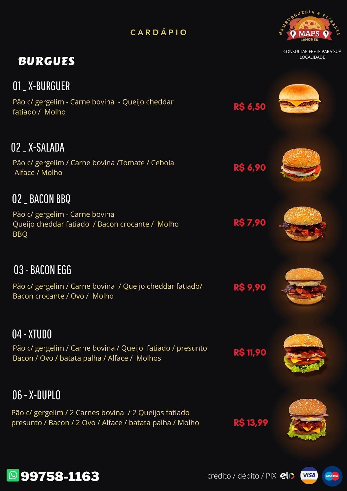 Menu em Mapas Lanches pub & Bar, São Gonçalo
