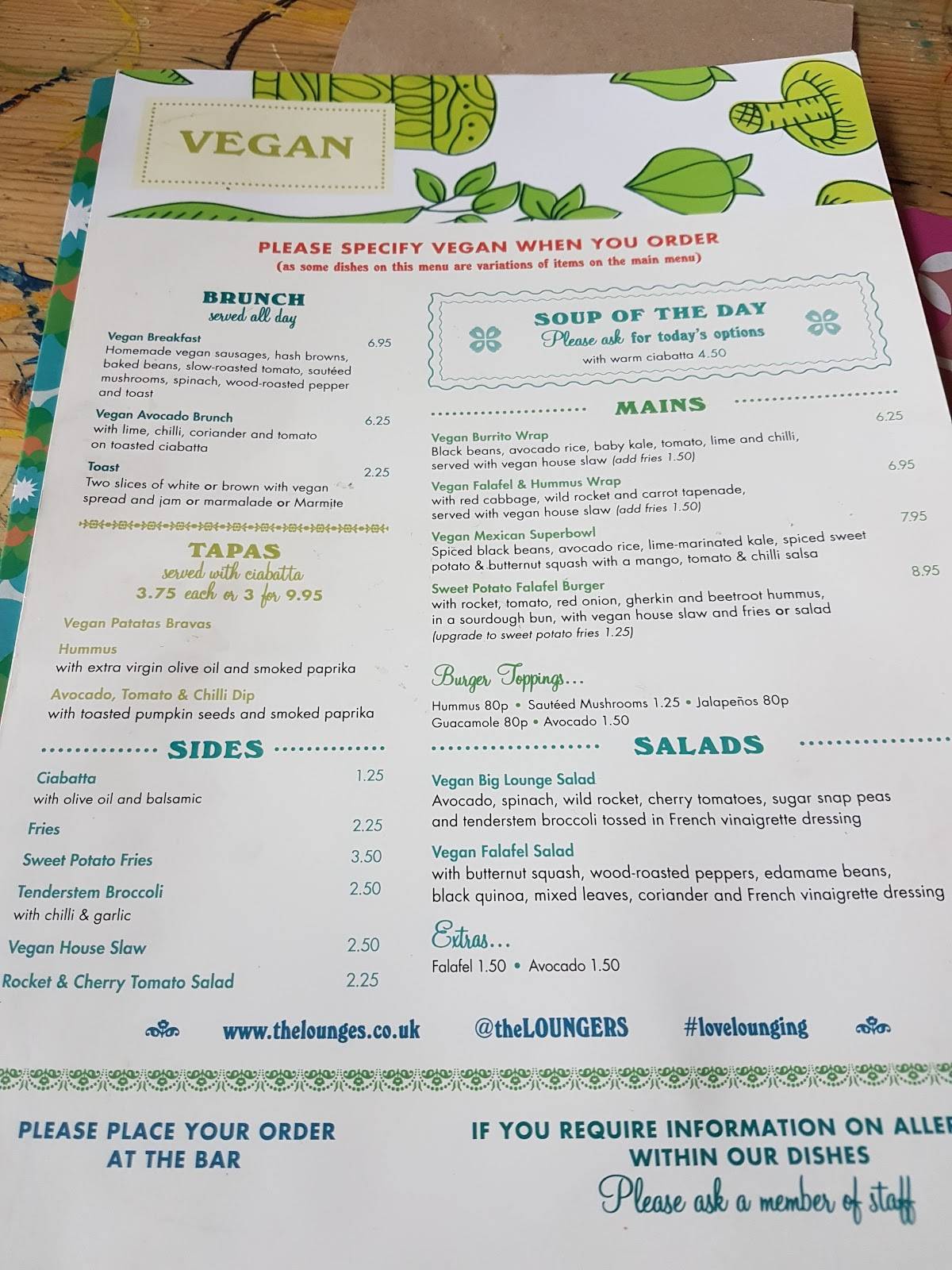 Menu at Pico Lounge pub & bar, Glossop