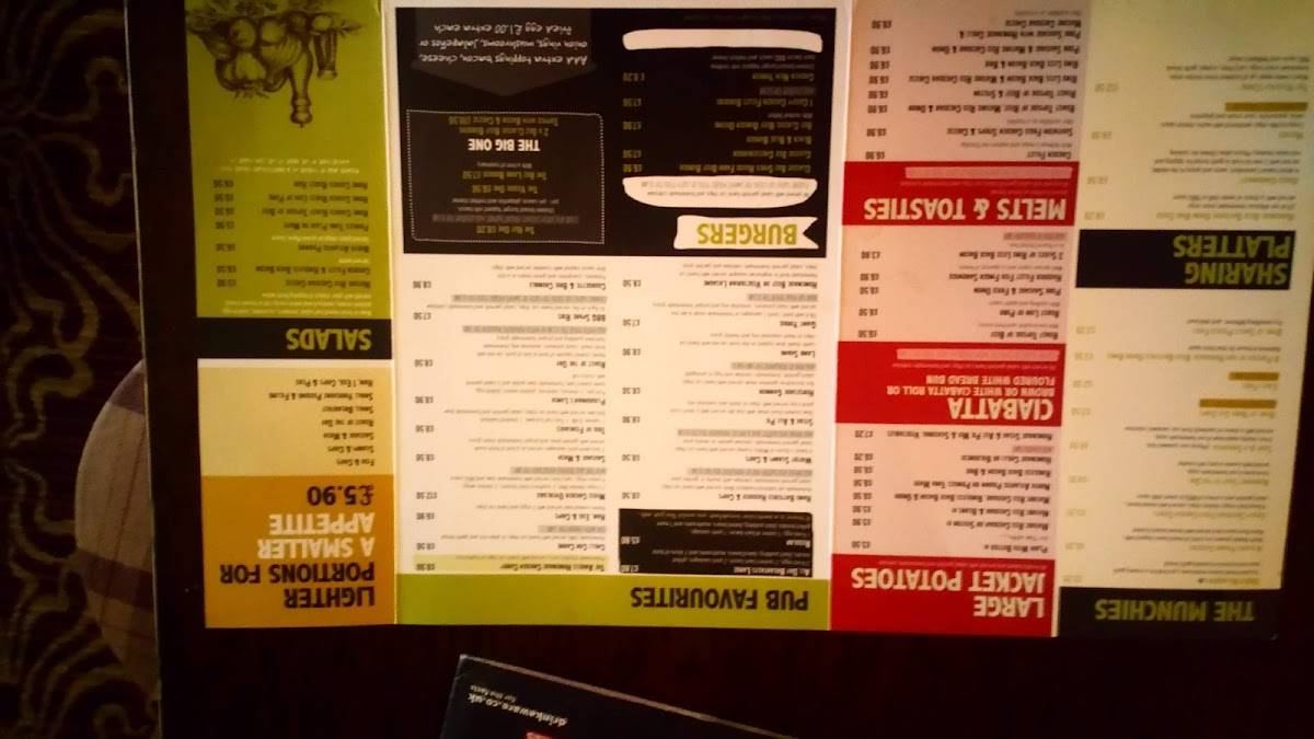 Menu at The Angel pub & bar, Easingwold, Market Place