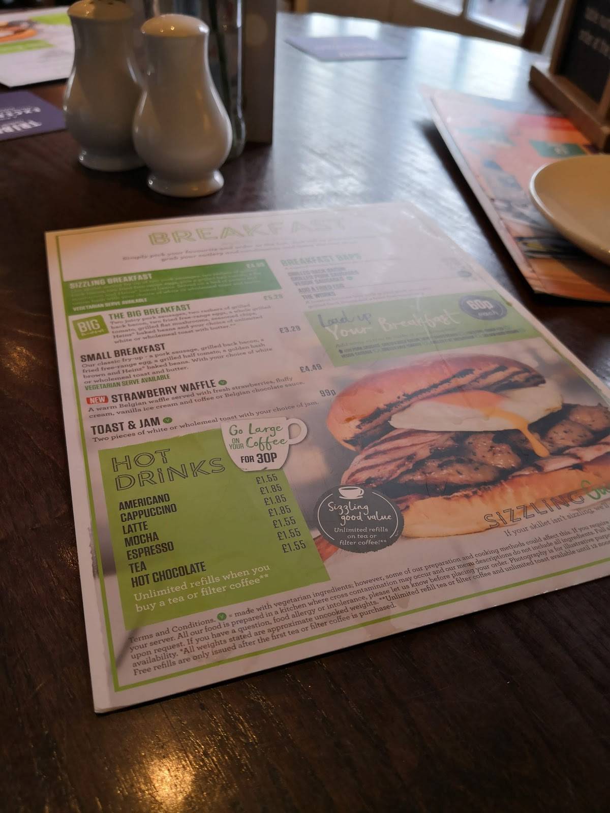 Menu at The Chestnut Tree pub & bar, Wolverhampton