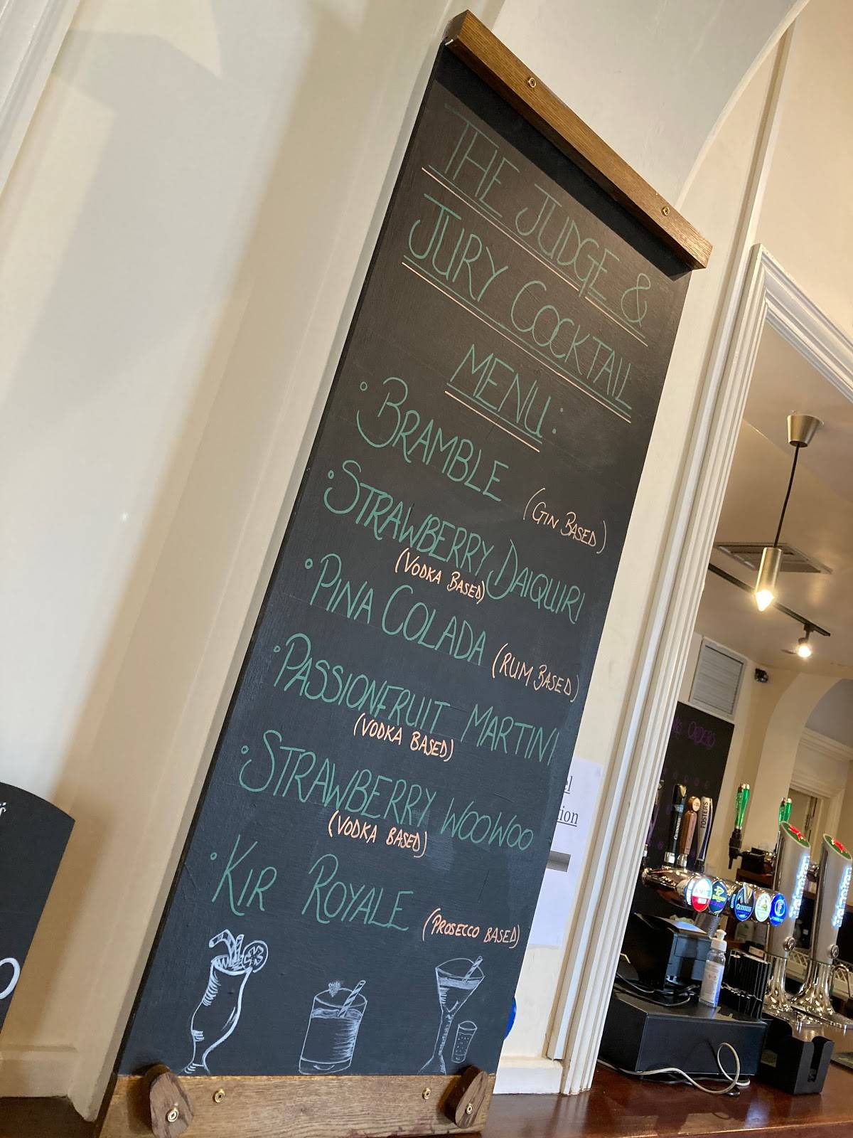 Menu at The Judge and Jury pub & bar, Stafford