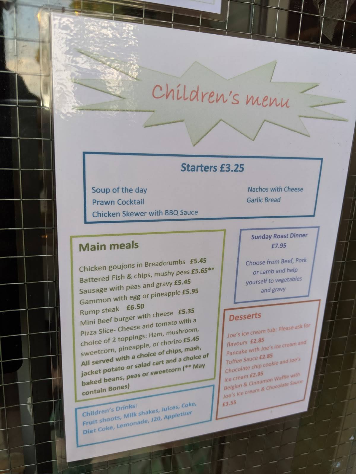 Menu at The Mermaid Cafe Bar & Restaurant, The Mumbles