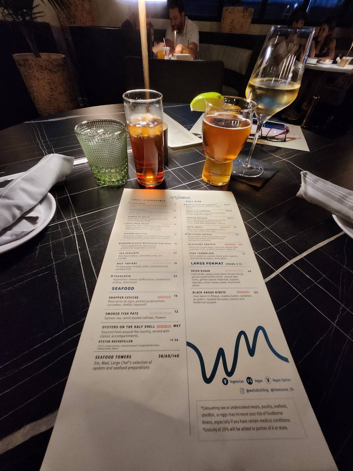 Menu at The Monroe pub & bar, Tallahassee