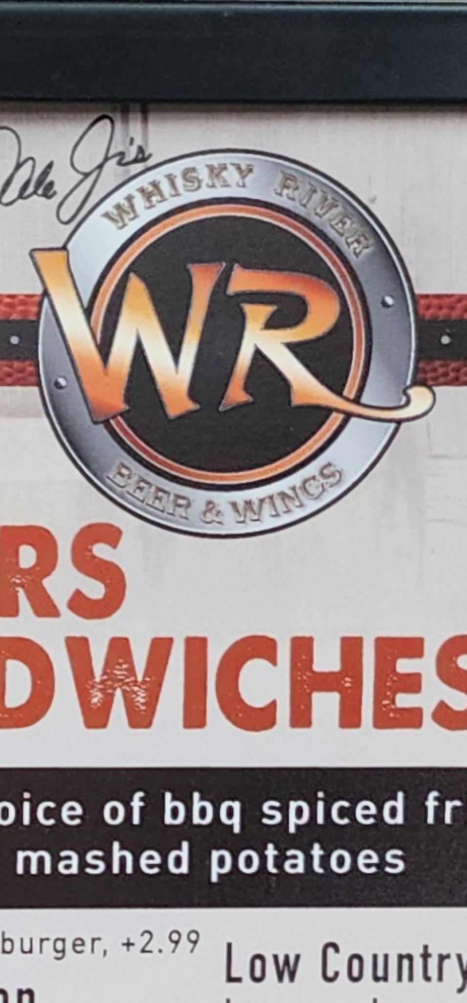 Menu at Whisky River pub & bar, Fort Lauderdale, Fort Lauderdale ...