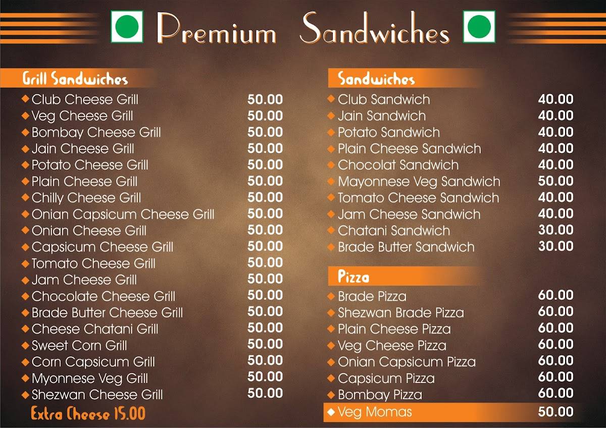 Menu at The Coffee corner, Pune, Light House