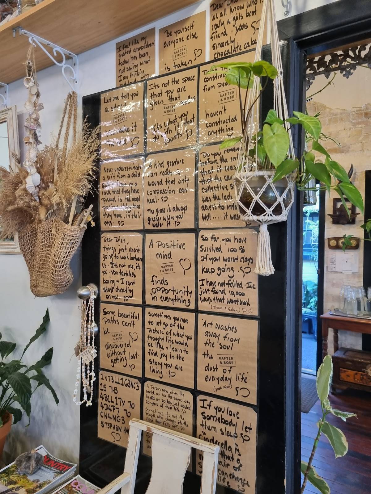 Menu at Rafter & Rose restaurant, Ipswich