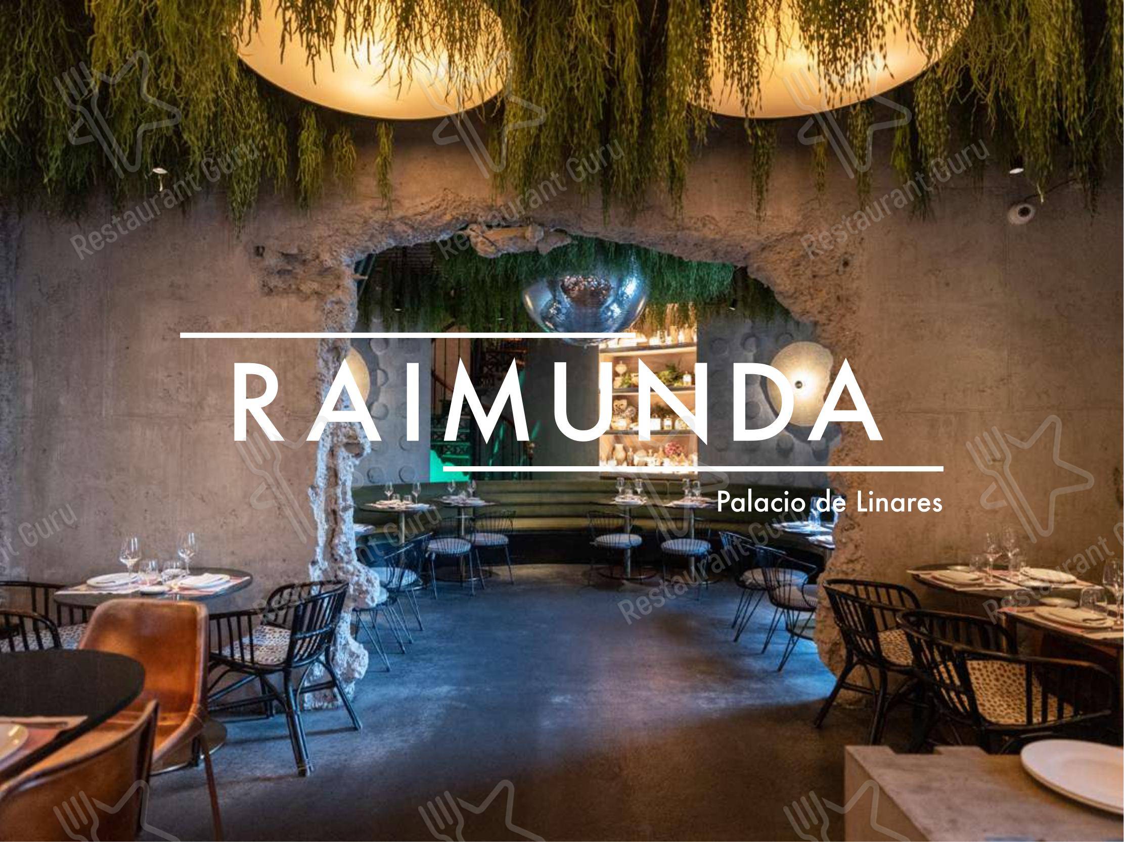 Carta del restaurante Raimunda, Madrid