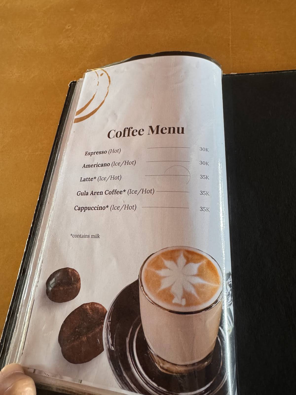 Menu at Rama Shinta Garden Resto restaurant, Tamanmartani