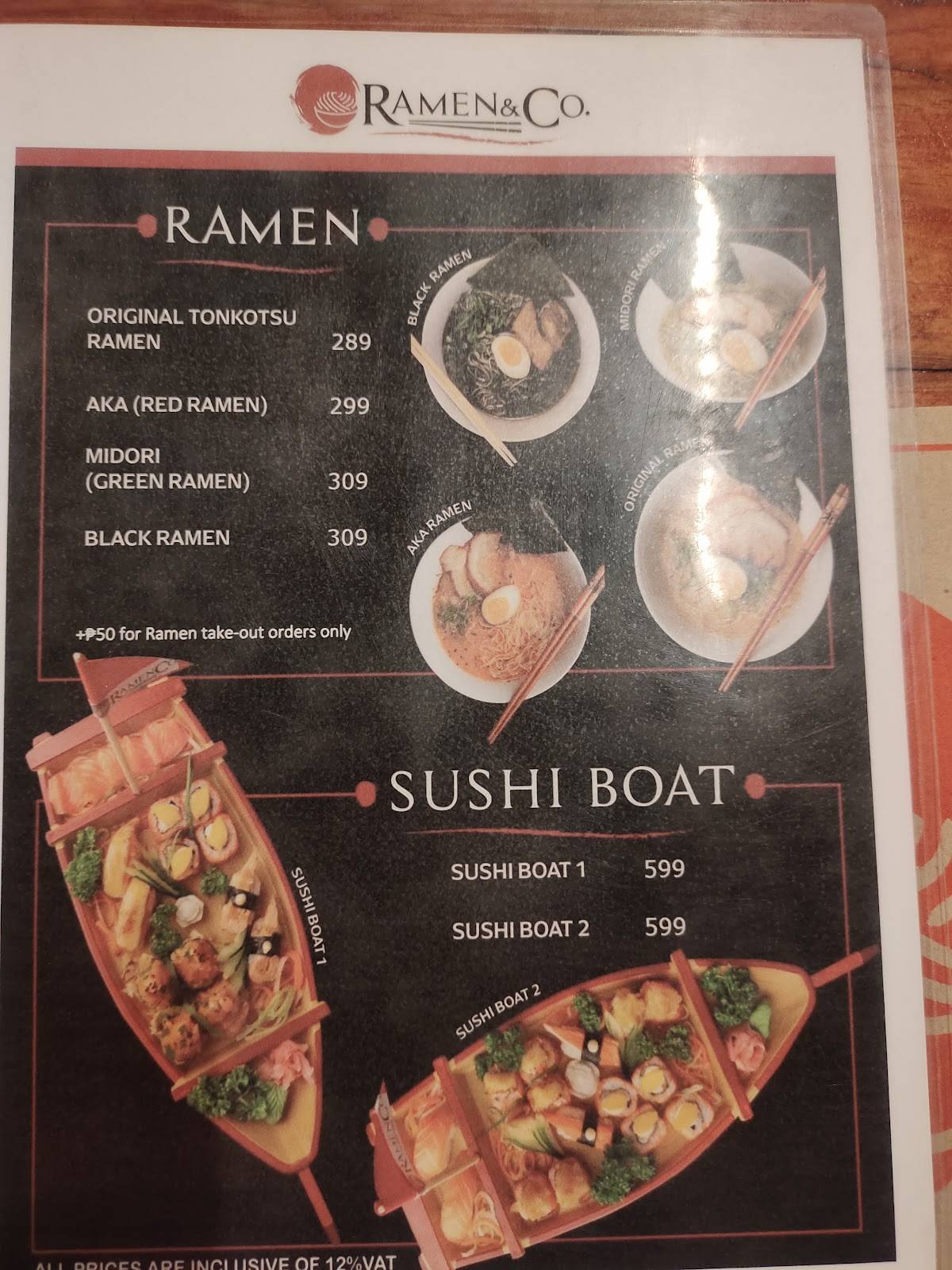 Menu at Ramen Co Japanese Cuisine Restaurant, Lipa