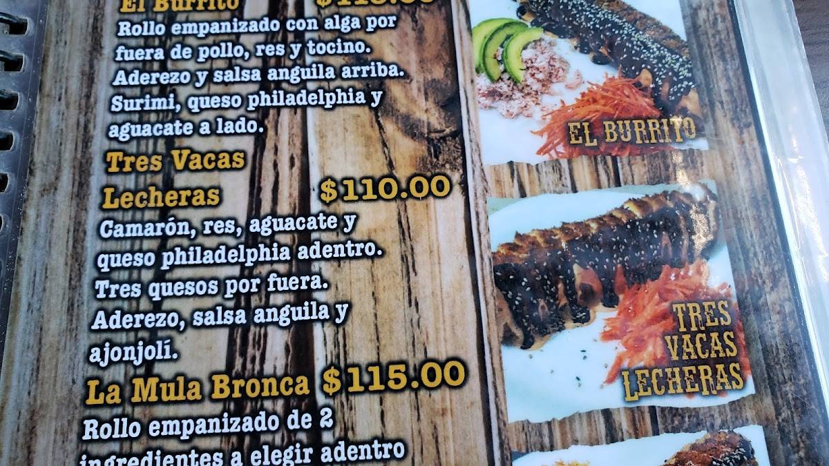 Carta del restaurante Ranch Roll Sushi Tres Rios, Culiacán Rosales