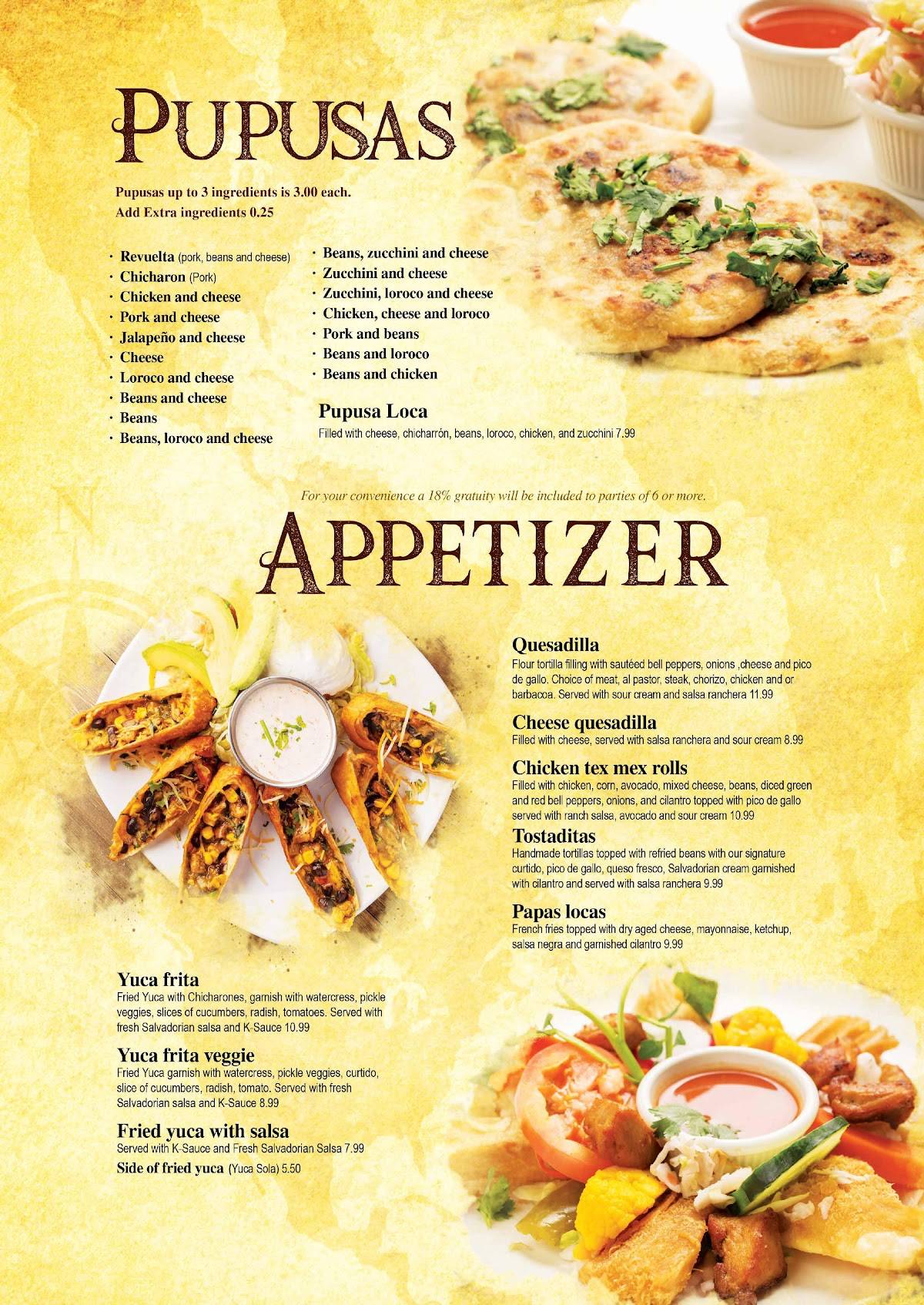 Menu at Ranchero Kitchen restaurant, Columbus