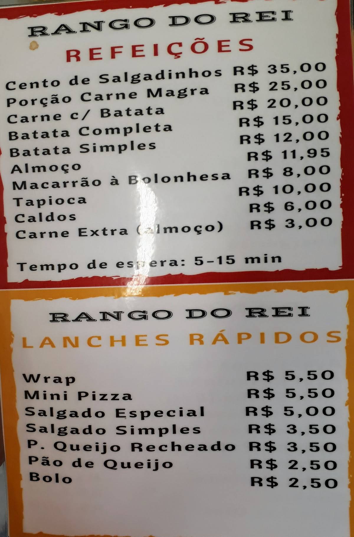 Menu em Rango Do Rei restaurante, Belo Horizonte, Av. Amazonas
