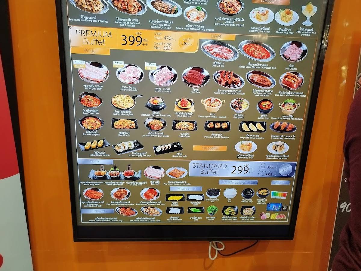 Carta del restaurante Hongdae & Cheese Owl Buffet Future Park Rangsit, Rangsit