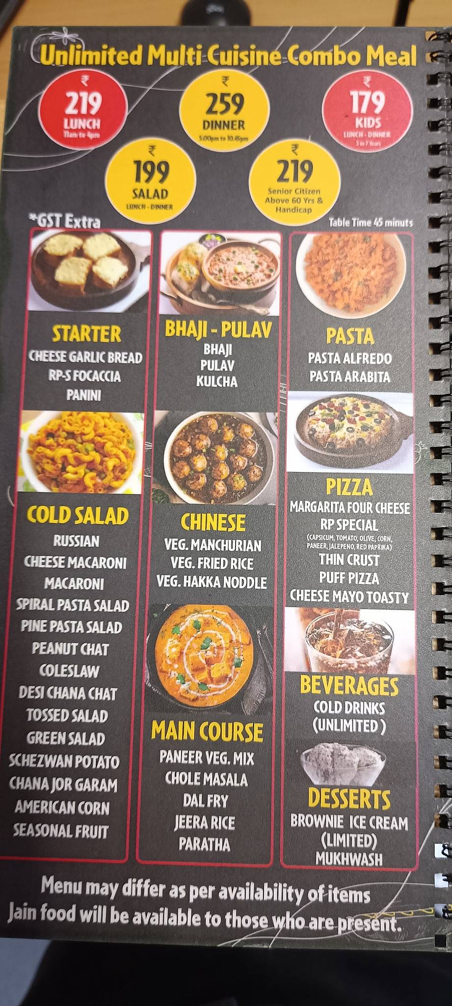 Menu at Real Paprika Kadi, Kadi