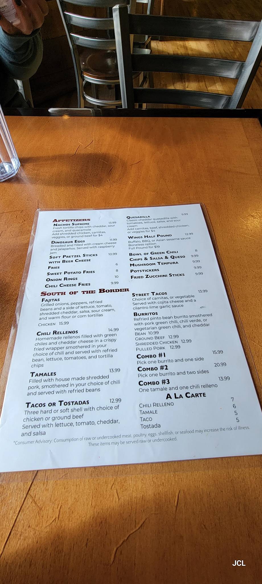 Menu at Red Rocks Grill pub & bar, Morrison