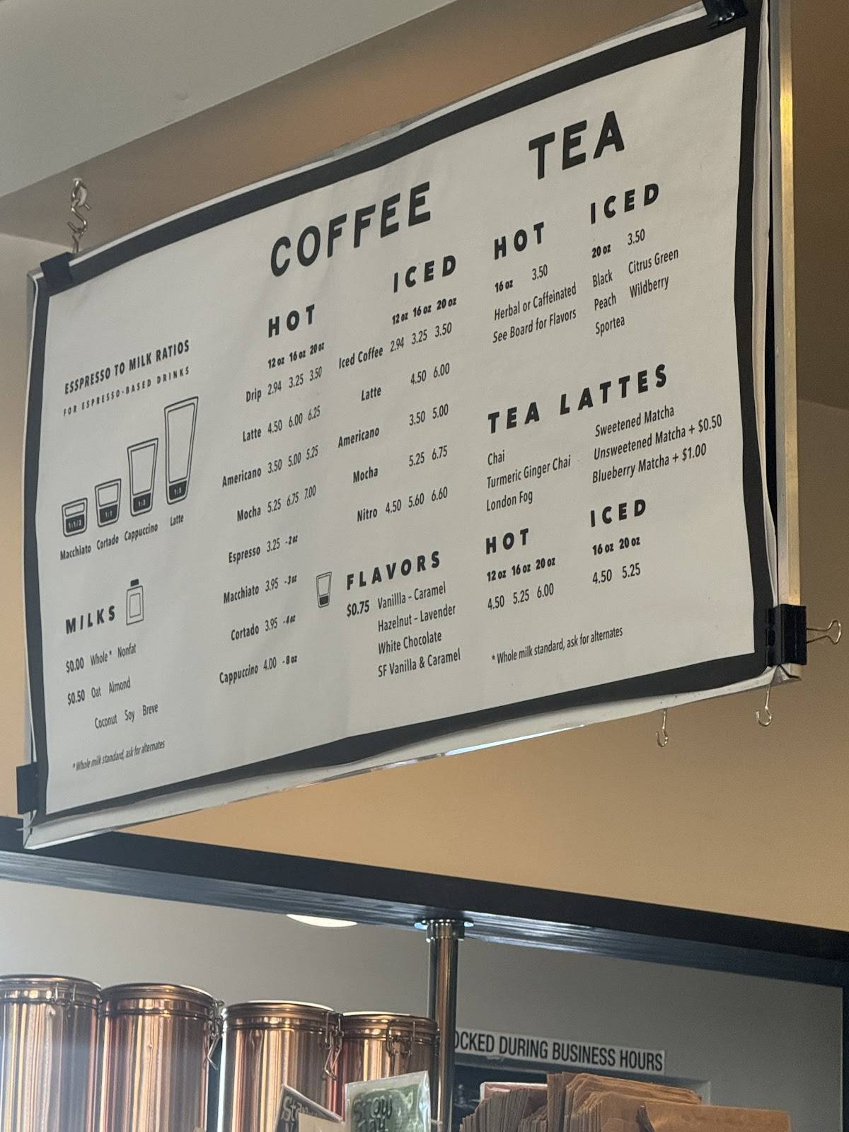 Menu at Ren Coffeehouse pub & bar, Tucson