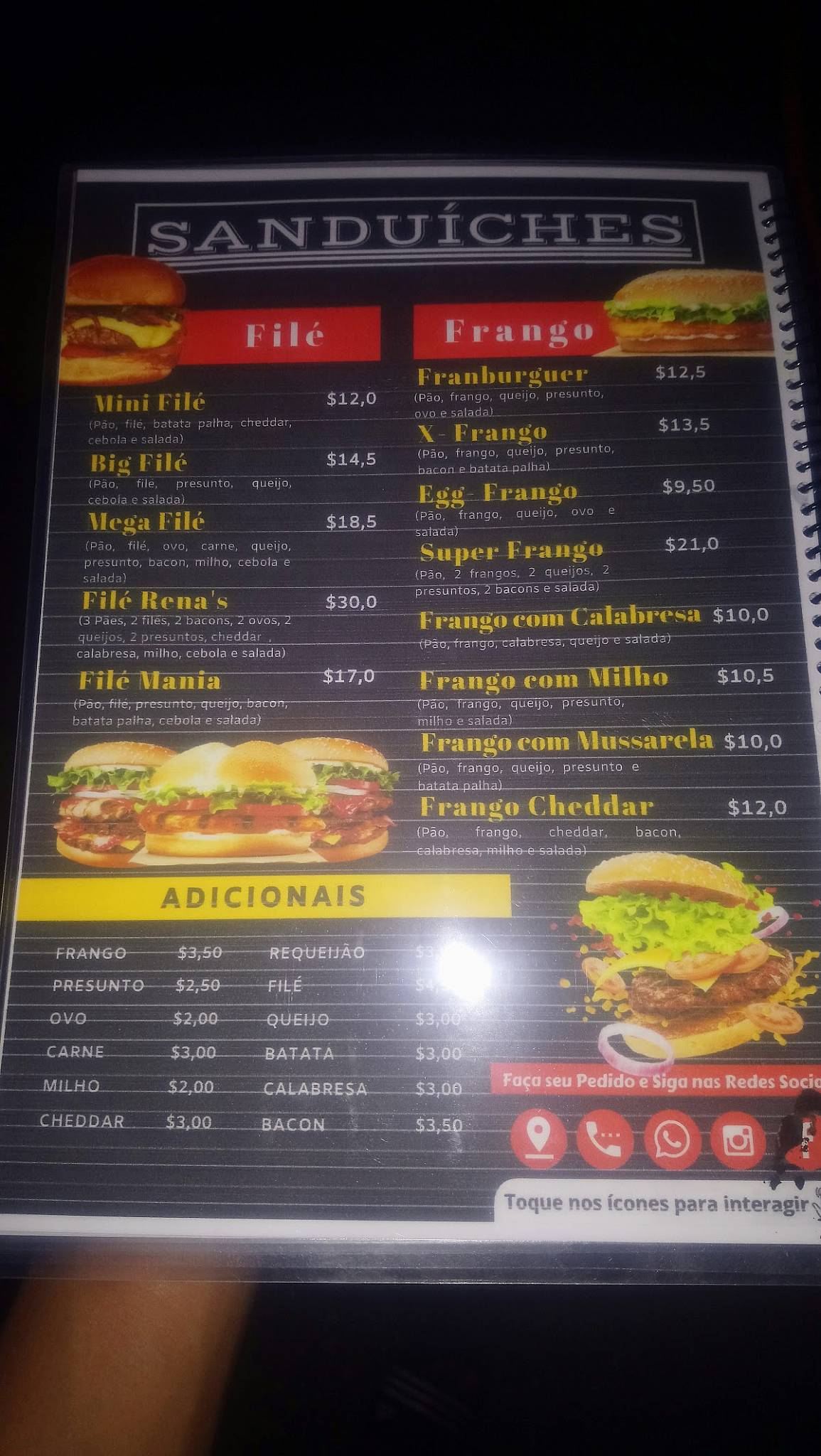Menu em Rena's Lanches pub & Bar, Teresina