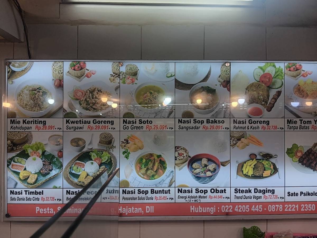 Menu at Resep Popoh Signature restaurant, Bandung