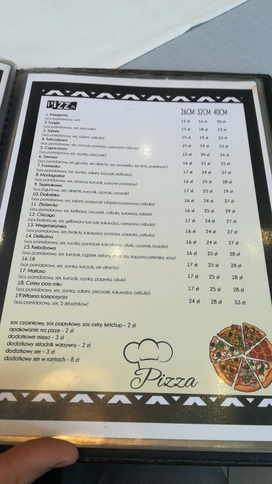 Menu at Restauracja Bracia restaurant, Andrychów