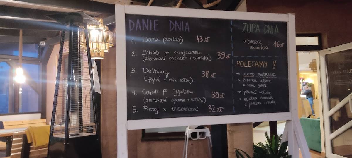 Menu at Restauracja Złote Piaski restaurant, Leba