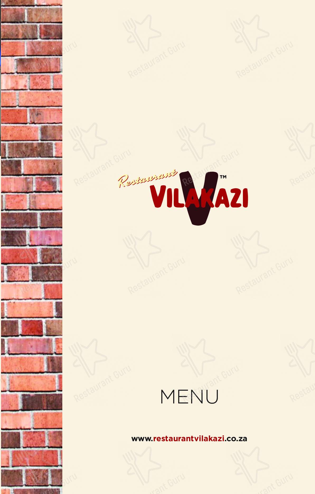 Menu at 1947 on Vilakazi Street restaurant, Soweto