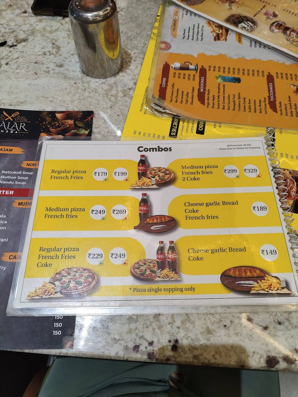Menu at A M FOOD COURT, Salem