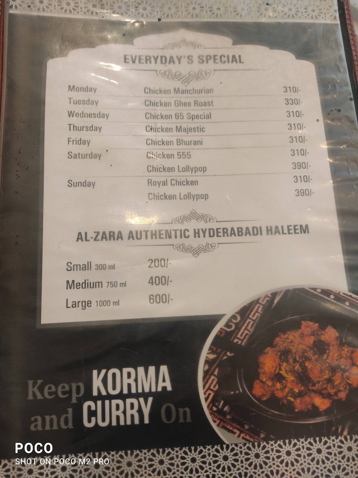 Menu at Al Zara Mandi Arabian Restaurant, Bengaluru, 147