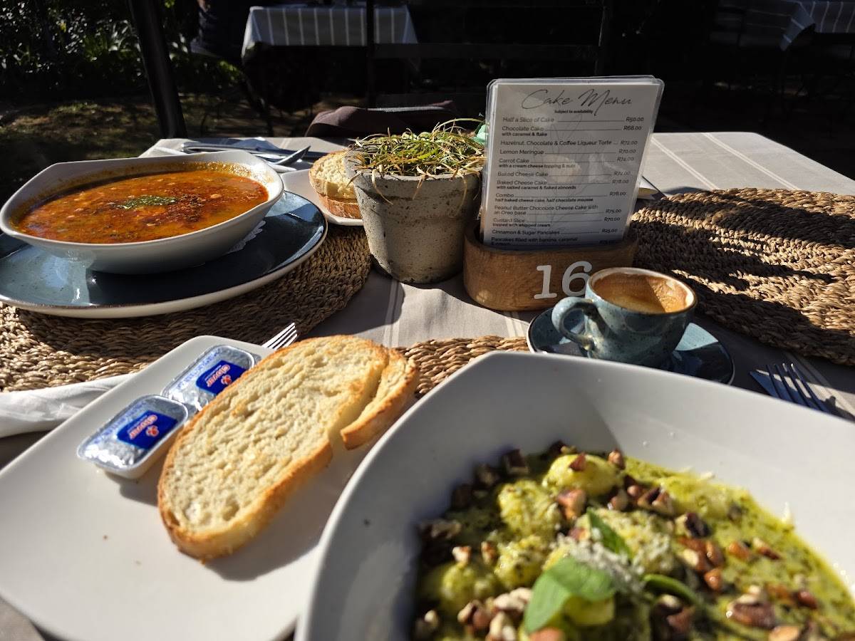 Menu at Ana-Paula's Coffee Shop restaurant, Krugersdorp