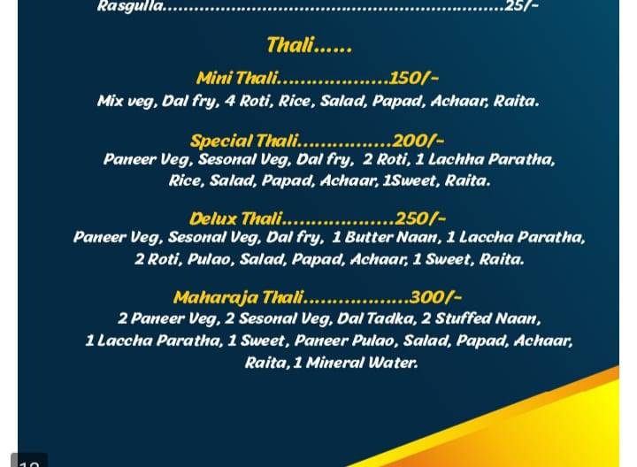 Menu at Blue Salt Restaurant, Varanasi