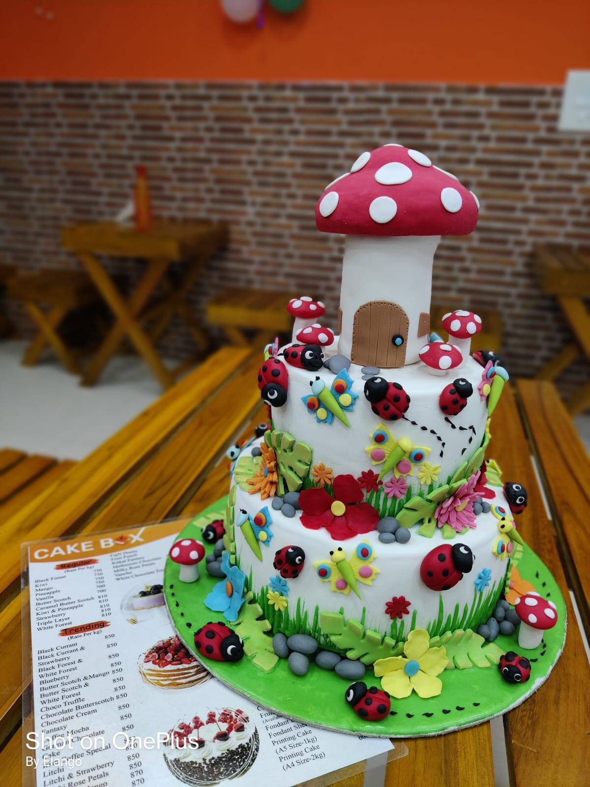Menu at Cake Box, Namakkal