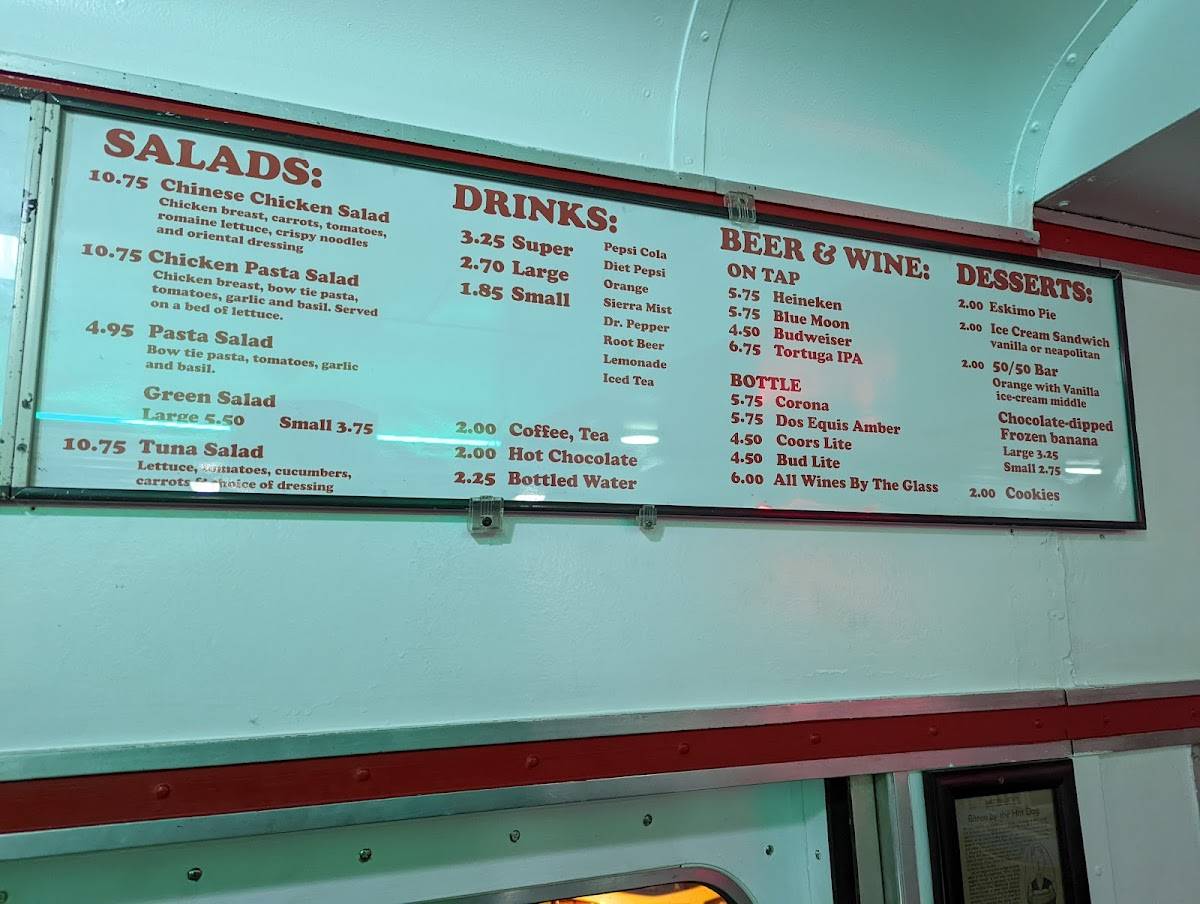 Menu at Carney's Restaurant, Los Angeles, Sunset Blvd