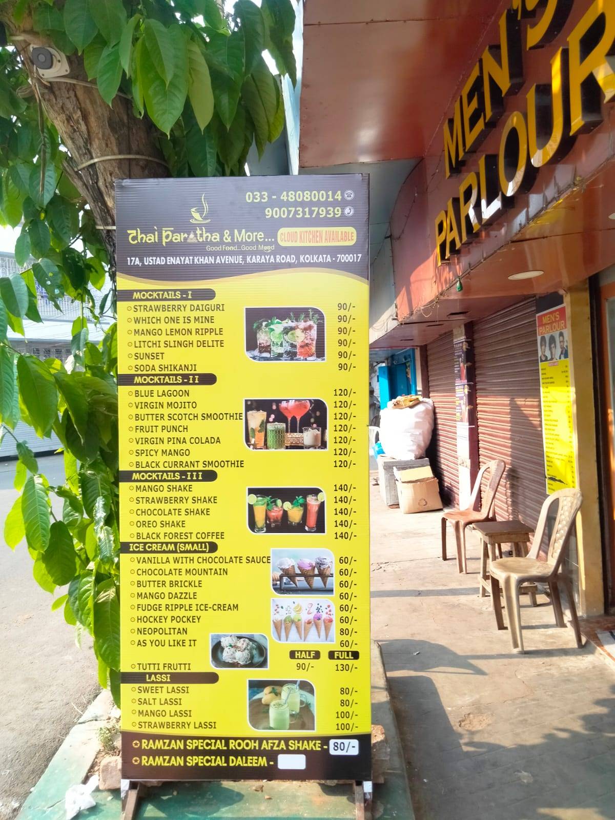 Menu at Chai Paratha & More, Kolkata