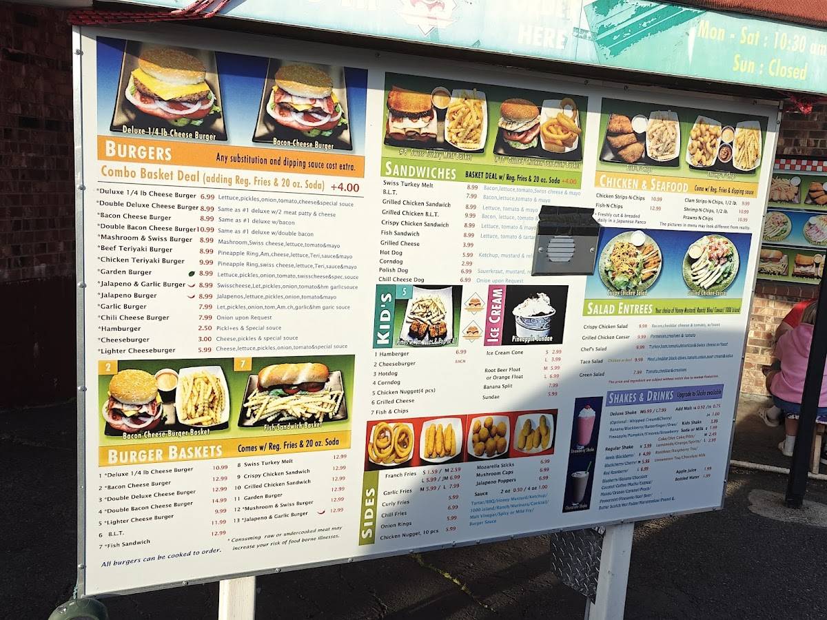 Menu at Chicken Drive-In restaurant, Lake Stevens