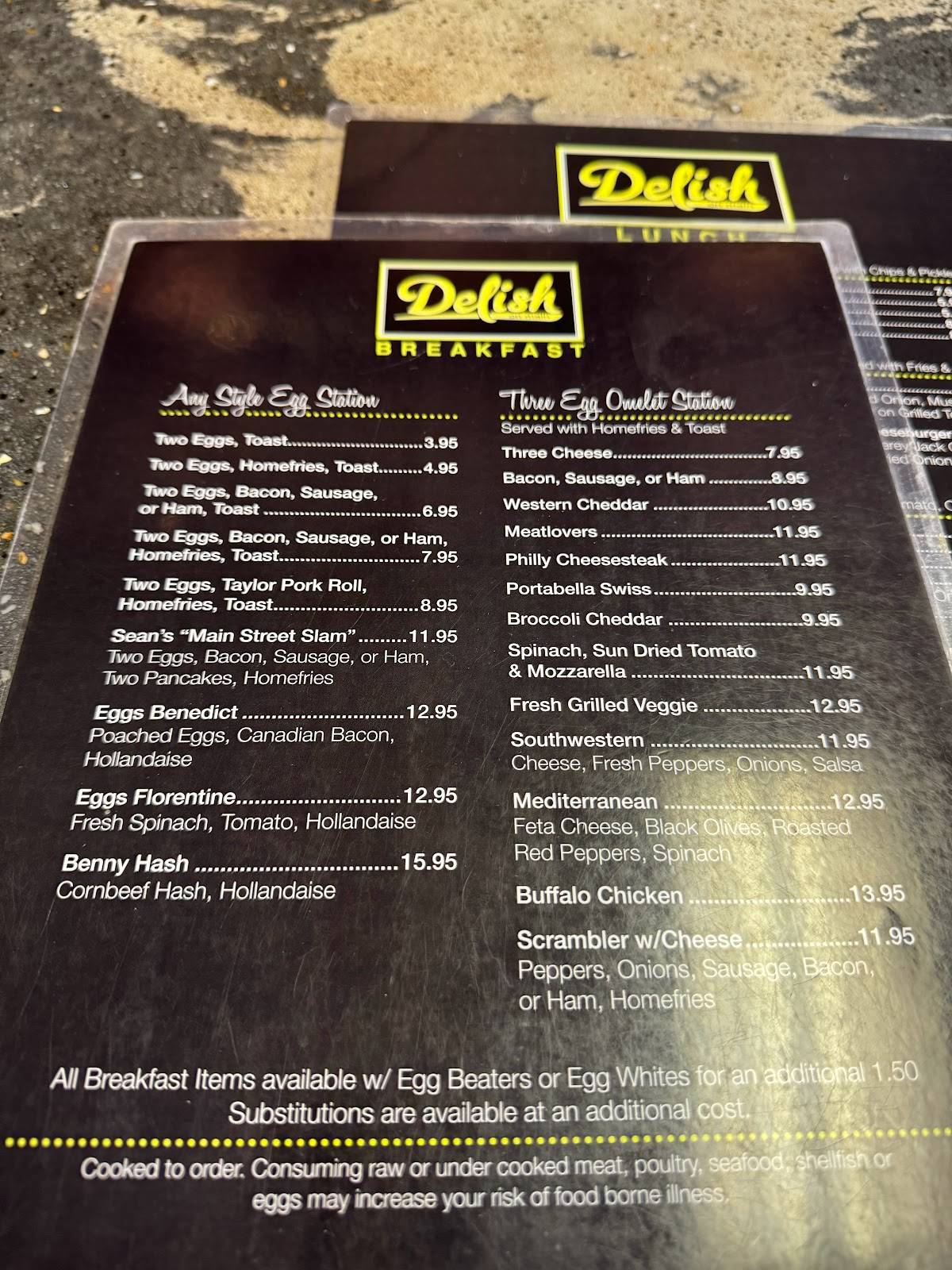 Menu at Delish On Main restaurant, Moscow