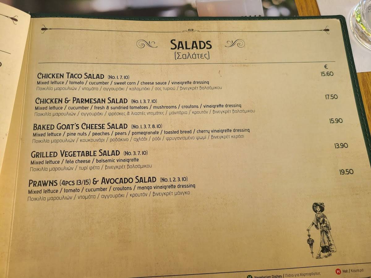 Menu at Draught Microbrewery, Limassol, Vasilissis Street