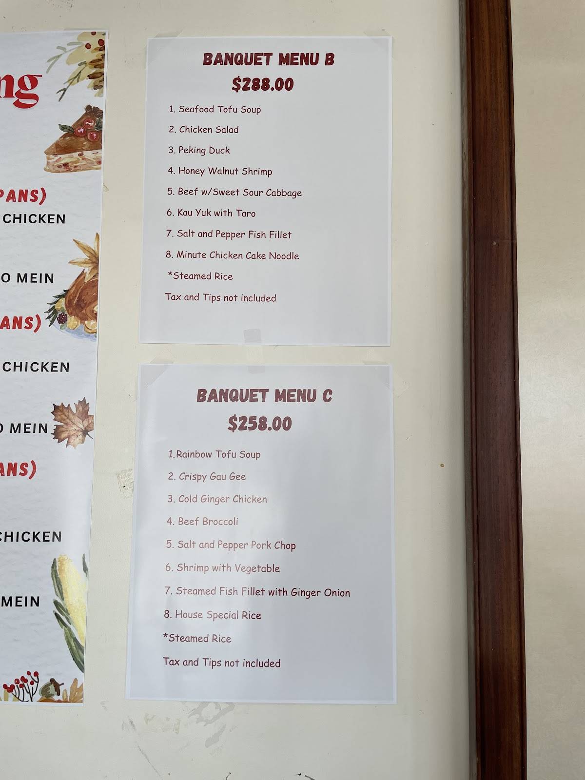 Menu at Duk Kee Chinese Restaurant Inc, Honolulu