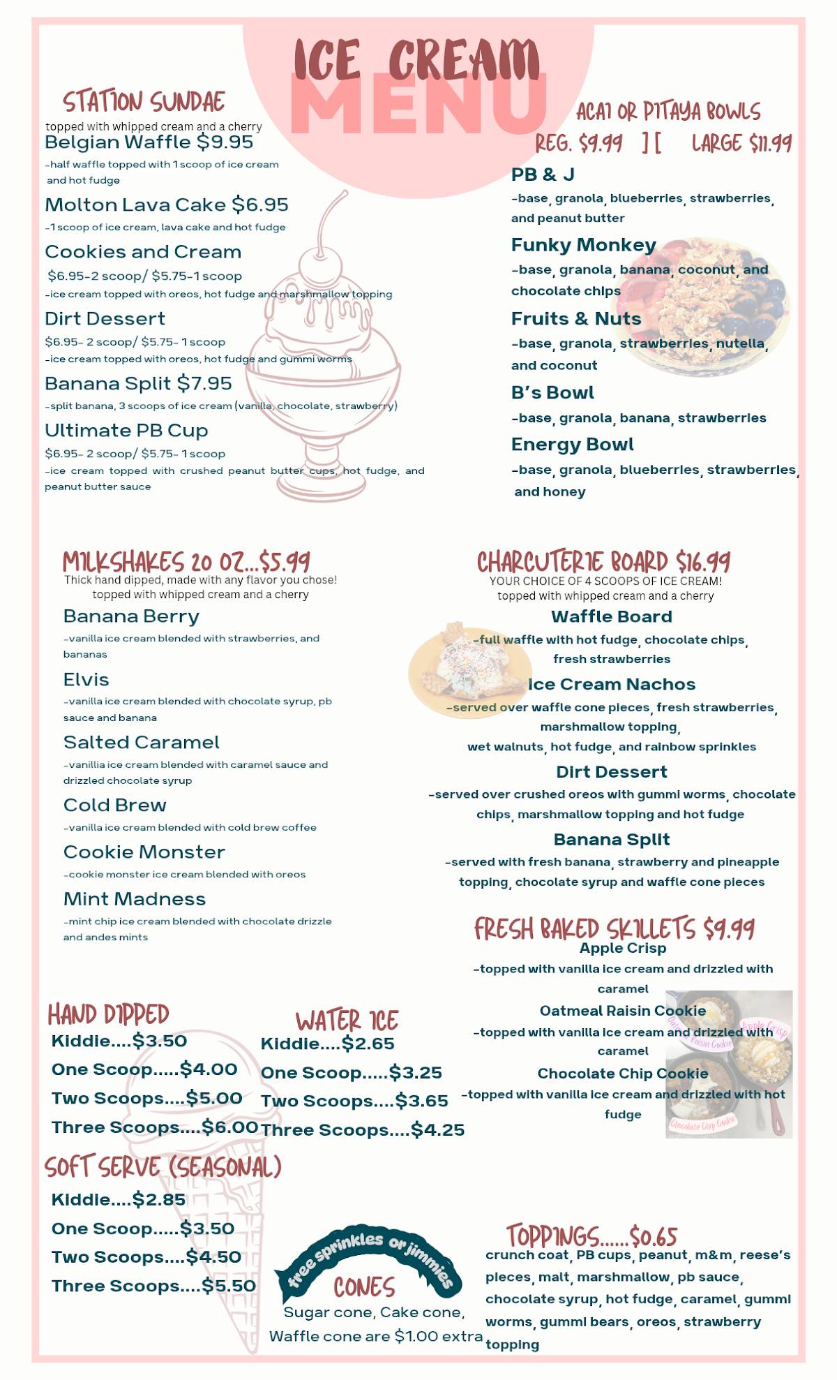Menu at Energy Station restaurant, Harleysville