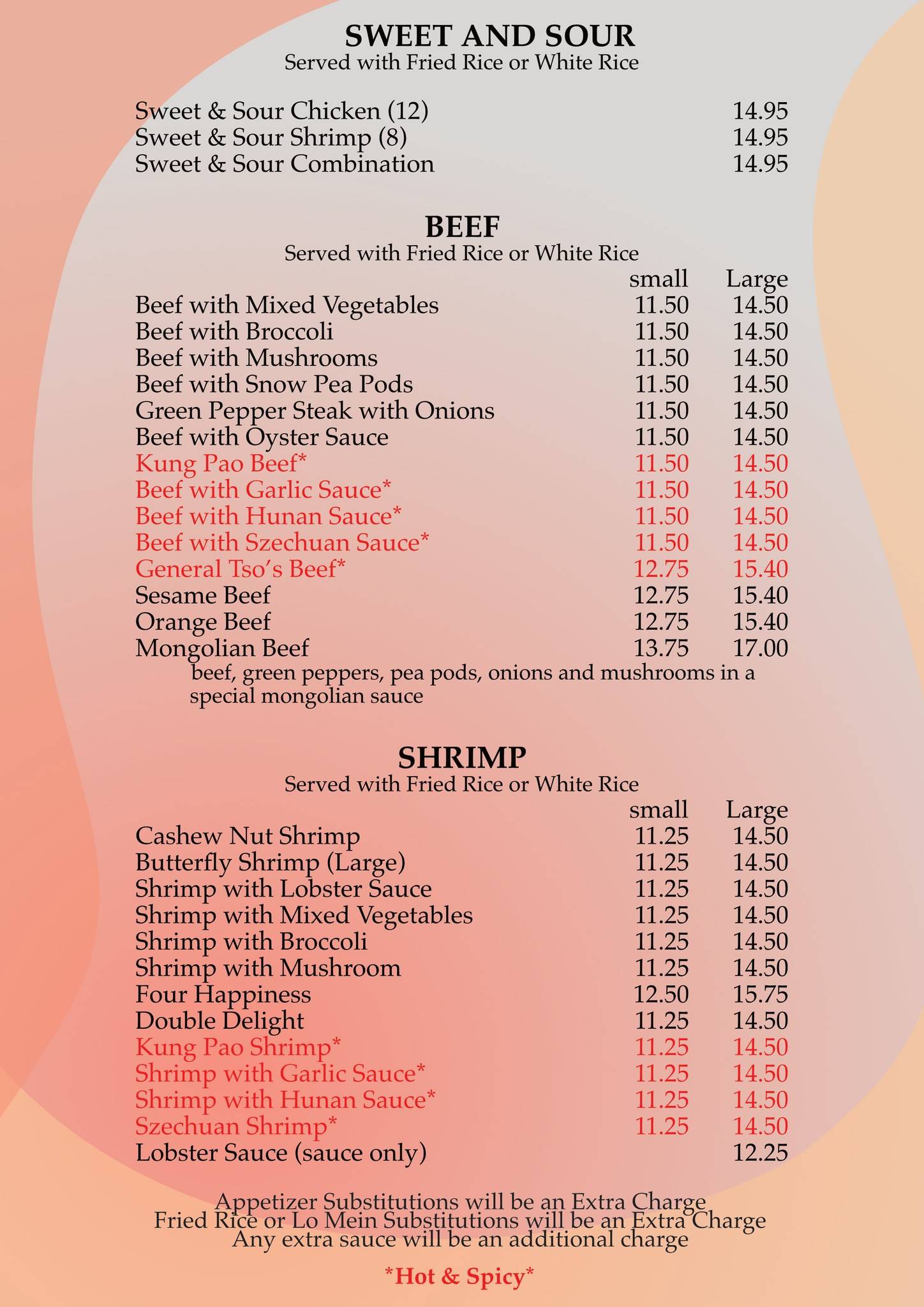 Menu at Fortune Cookie restaurant, Windham